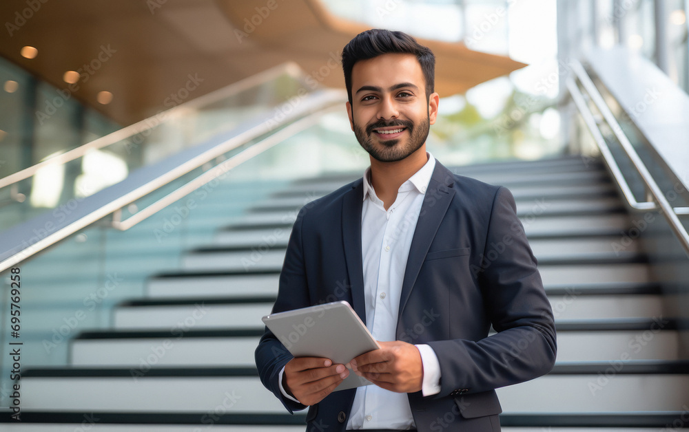 Young and smart indian businessman Stock Photo | Adobe Stock