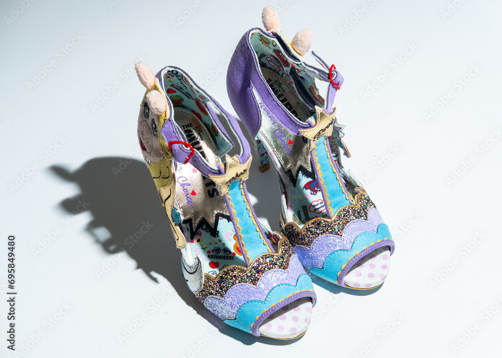 kent, uk 01.01.2023 Rare Irregular Choice Muppets Miss Piggy Diva Shoes ...