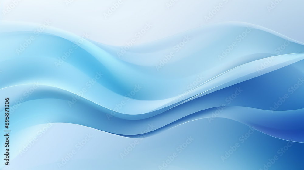 Abstract soft blue wave background. 3d blue background with blue lines ...