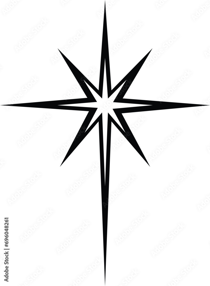 Guiding Light – Sacred Nativity Star Design Stock Vector | Adobe Stock
