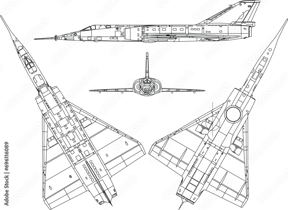 Air Plane, us army fighter jet, Line art vector, eps, file for cnc ...