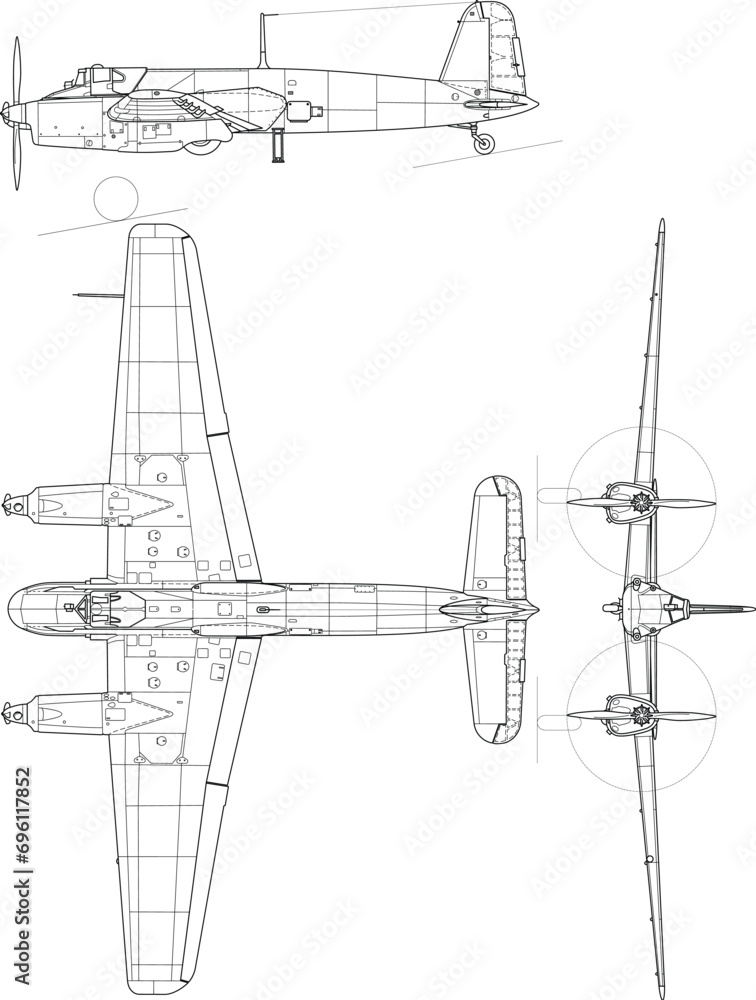 Vector de Stock Air Plane, us army fighter jet, Line art vector, eps ...