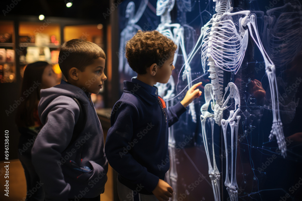 Children exploring the wonders of the human body through interactive ...
