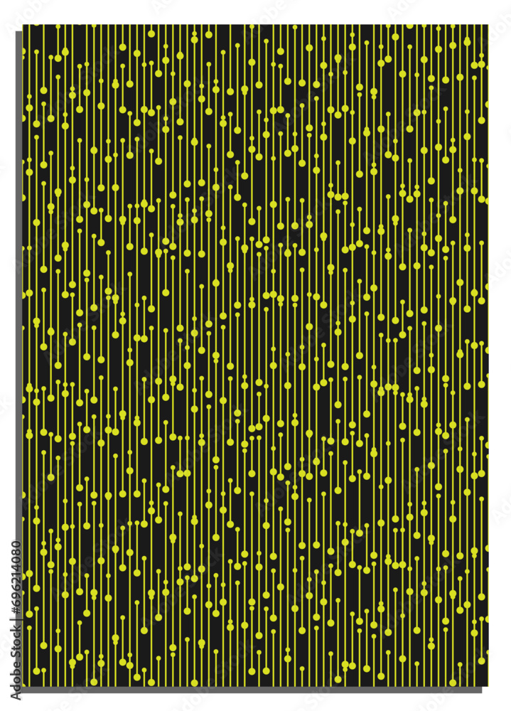 Vertical black abstract background with lines of contacts of ...
