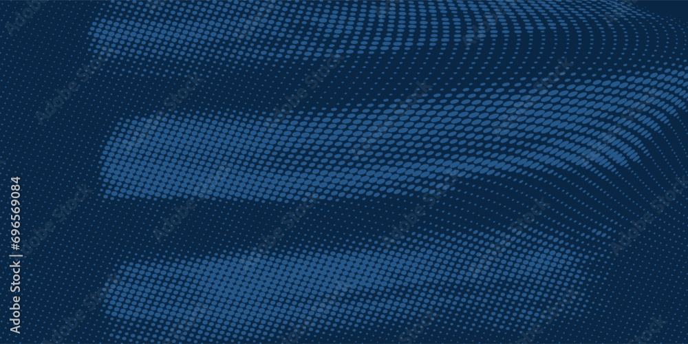 Abstract blue striped retro comic background with halftone corners ...