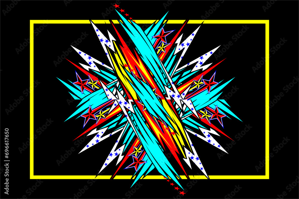 Image vectorielle Stock vector abstract racing background design with a ...