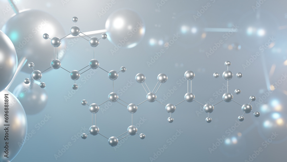 torasemide molecular structure, 3d model molecule, loop diuretics ...