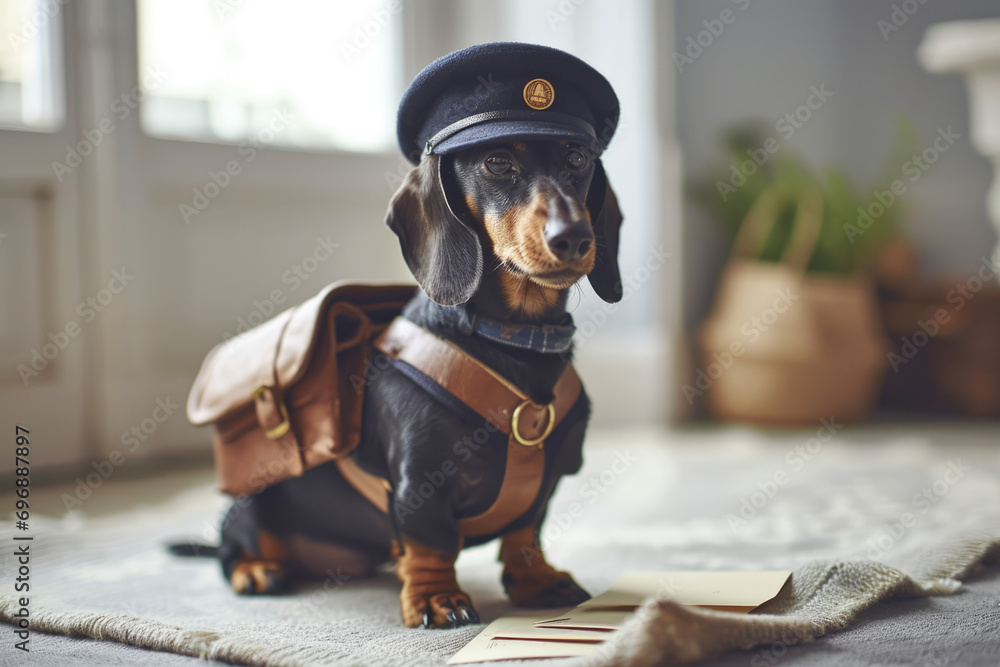 Professional Dachshund - a well-groomed young Dachshund posing with ...