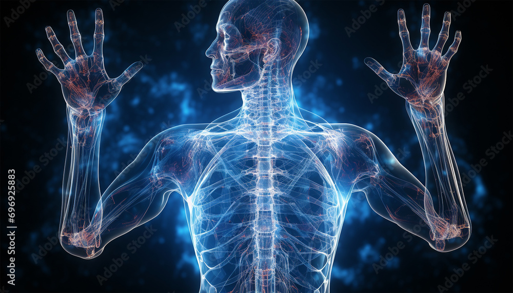 X-Ray Skeleton Human body face,hands, legs, chests, heads, vertebra ...
