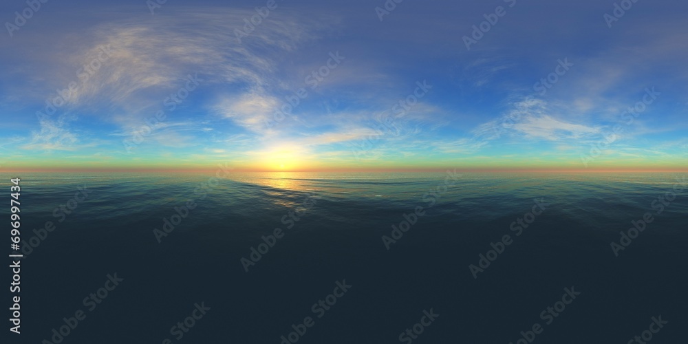Environment map. HDRI map. Equirectangular projection. Spherical ...