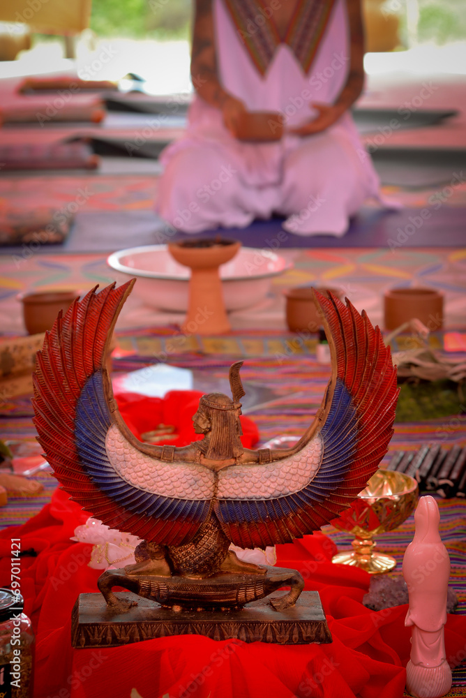 Photo Stock cross, cross of life, top view, religious temple, Egyptian ...