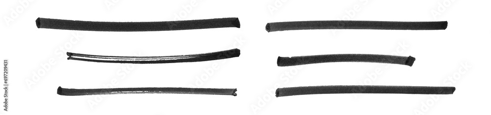 black marker lines, set of Isolated hand drawn doodle elements in png ...