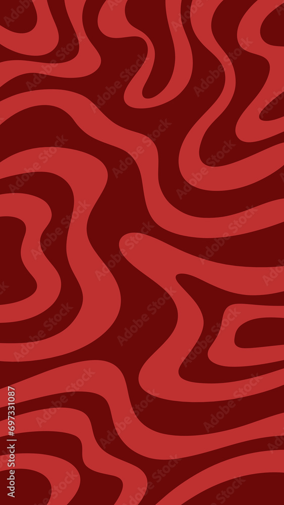 abstract red wave frame phone wallpaper background Stock Vector | Adobe ...