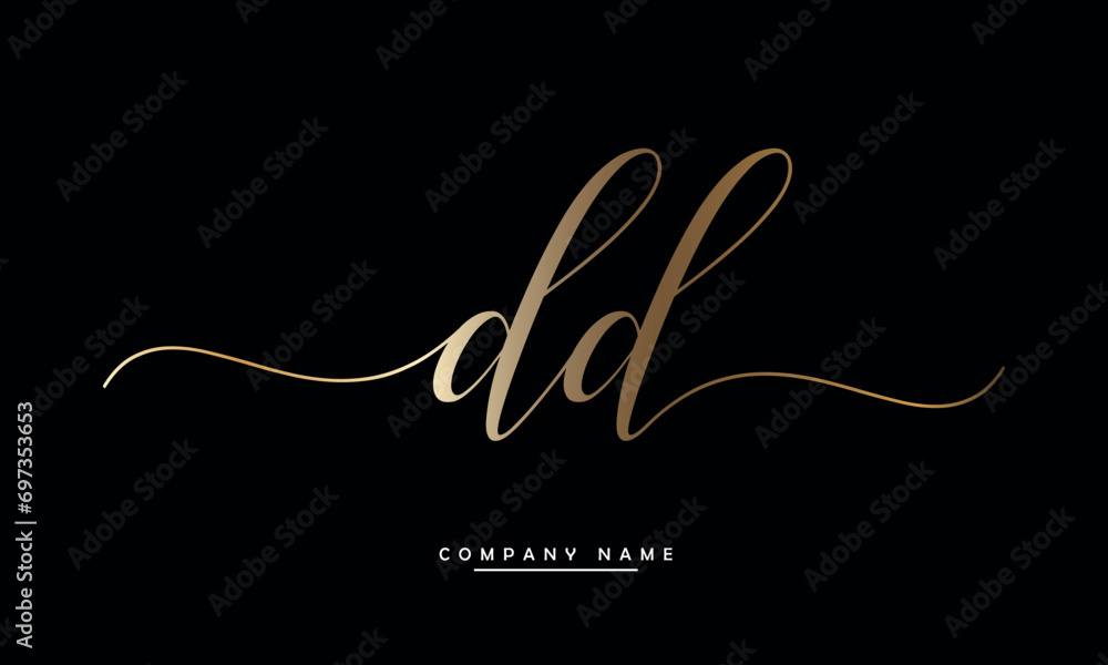 DD Alphabets Letters Logo Monogram Stock Vector | Adobe Stock
