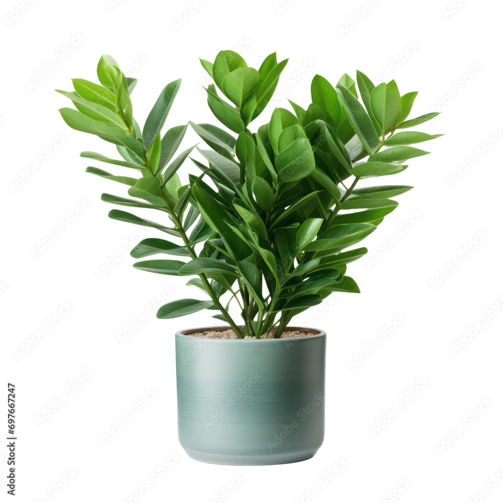 ZZ Plant (Zamioculcas zamiifolia) plant in transparent PNG format Stock ...