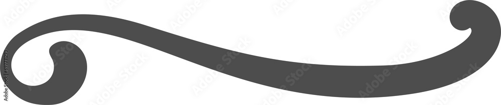 Swashes swoops and swishes calligraphy sign. Underlines hand drawn ...
