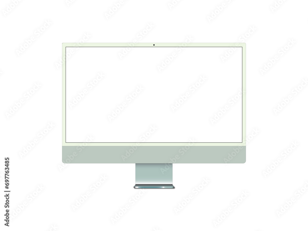 new large 32-inch iMac with a blank white screen. M3 pro ultra. A new ...
