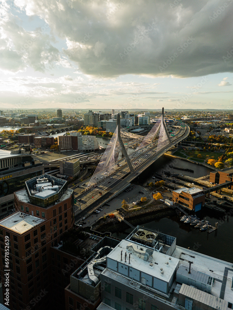 Boston bridge Stock Photo | Adobe Stock