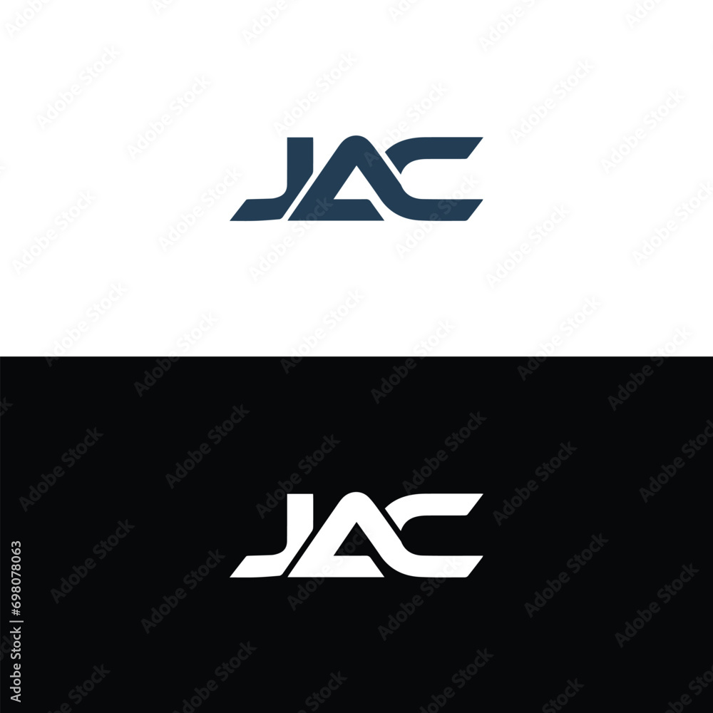 Vettoriale stock di JAC logo. J A C design. White JAC letter. JAC, J A ...