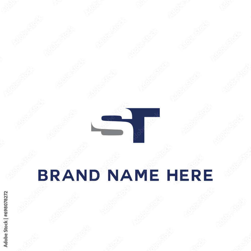 ST logo. S T design. White ST letter. ST, S T letter logo design ...