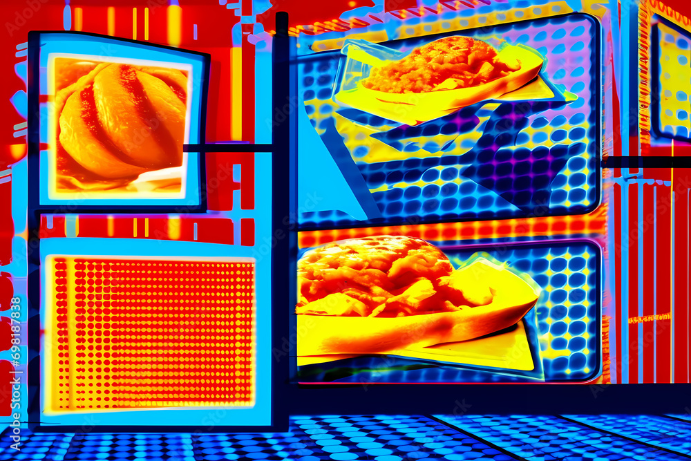 Dusk city life lo fi aesthetic wallpapers set. Urban storefront, bus ...