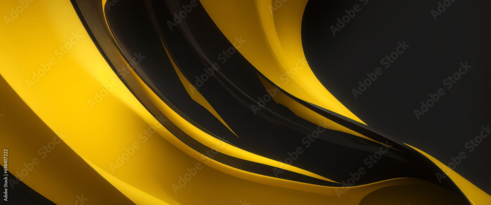 Ilustrace Plantilla abstracta triángulos geométricos amarillos ...