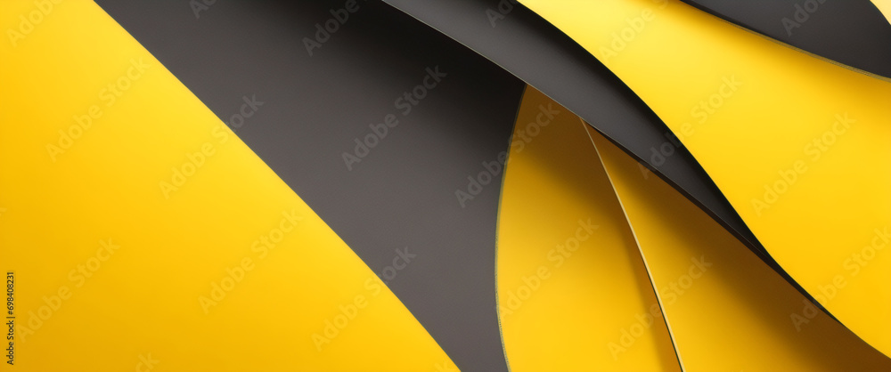 Illustration Stock Plantilla abstracta triángulos geométricos amarillos ...