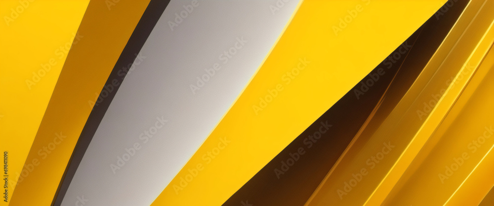 Plantilla abstracta triángulos geométricos amarillos contrastan fondo ...