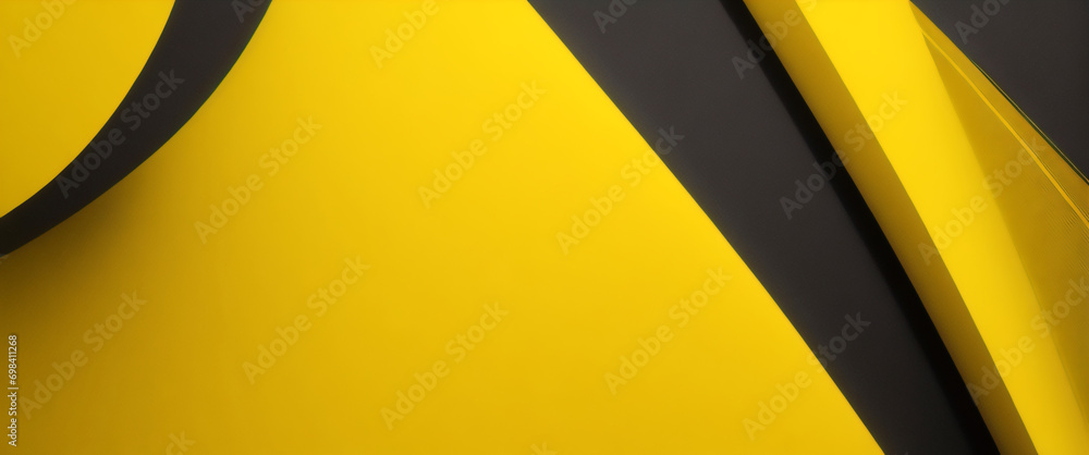 Illustration Stock Plantilla abstracta triángulos geométricos amarillos ...