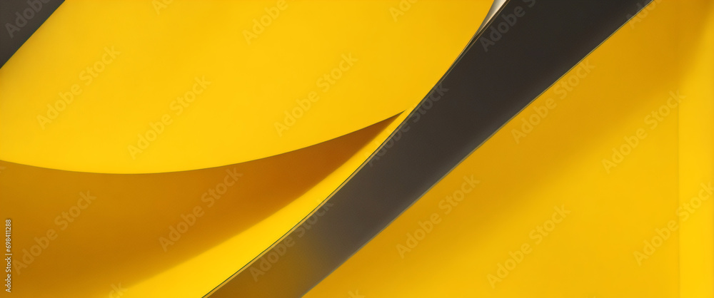 Illustration Stock Plantilla abstracta triángulos geométricos amarillos ...