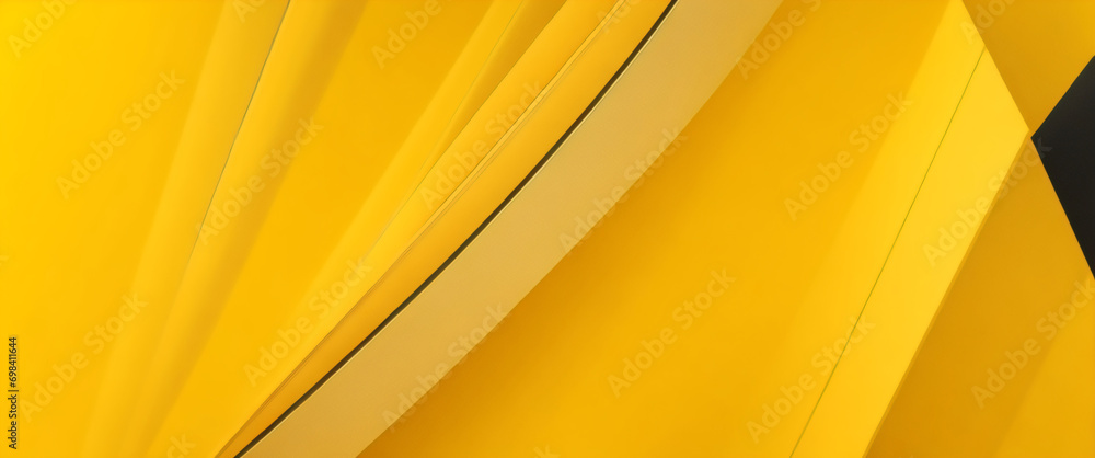 Plantilla abstracta triángulos geométricos amarillos contrastan fondo ...