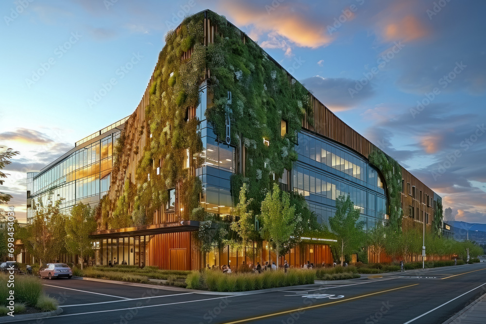 Project of environmentally friendly houses and office and industrial ...