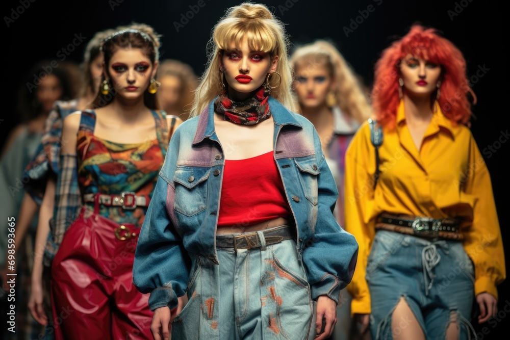 Retro Glamour: Journey through the 90s Fashion Runway, where Models ...