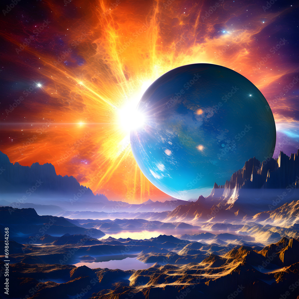 Celestial Ballet: Sunlit Earth, Explore the cosmic choreography of our ...