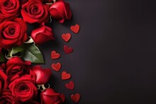Valentines Day Roses And Glitter Free Stock Photo - Public Domain Pictures