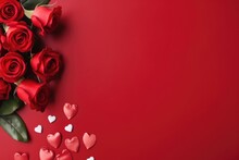 Valentines Day Roses And Glitter Free Stock Photo - Public Domain Pictures