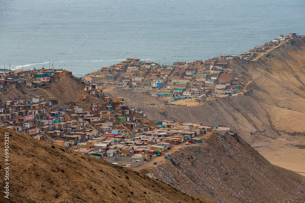 Stock-Foto „Lima, the capital of Peru, has various neighborhoods and ...