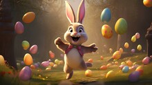 Summer Rabbit Poster Free Stock Photo - Public Domain Pictures