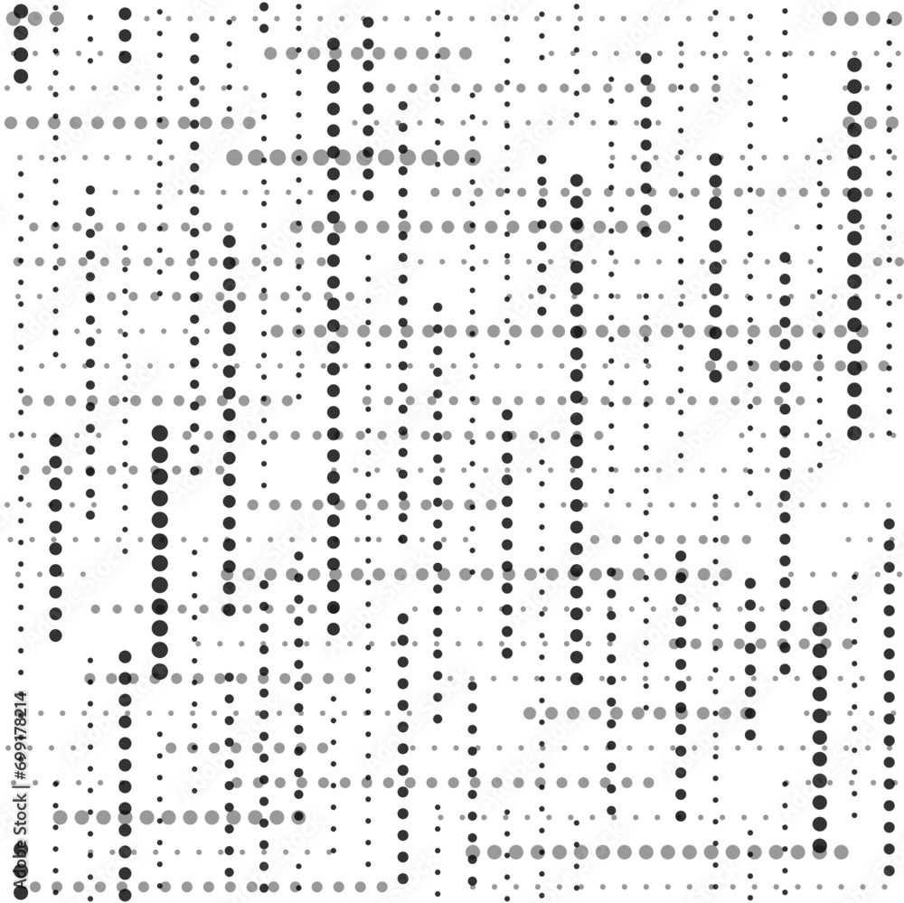Geometric pattern of a set of points. Seamless composition. A template ...