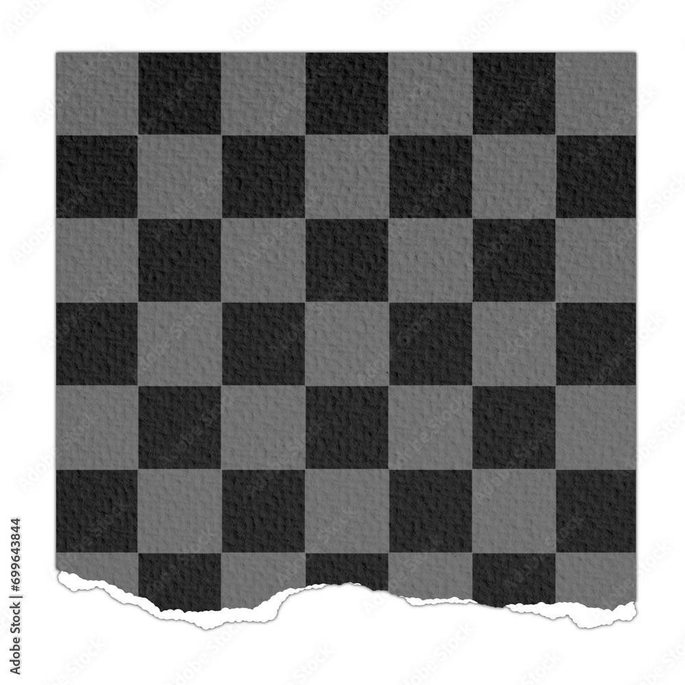 rip torn paper checkered note y2k retro digital planner label banner ...