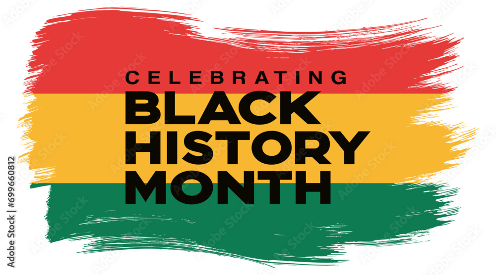 Celebrating Black history month, banner, poster, graphics, theme, flyer ...