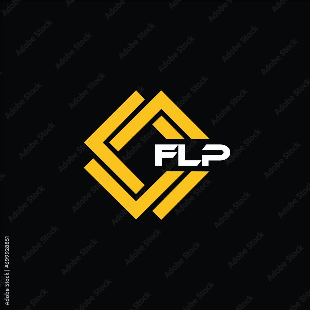 FLP letter design for logo and icon.FLP typography for technology ...