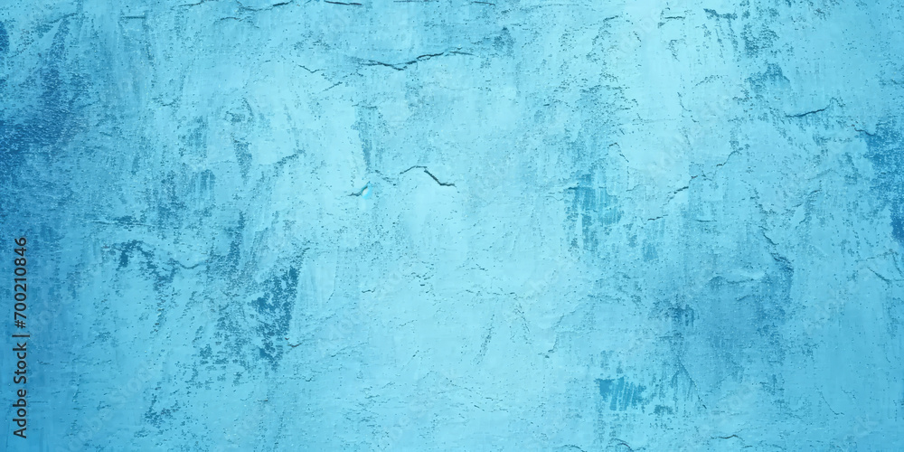 light blue Grunge wall texture rough background dark concrete floor ...