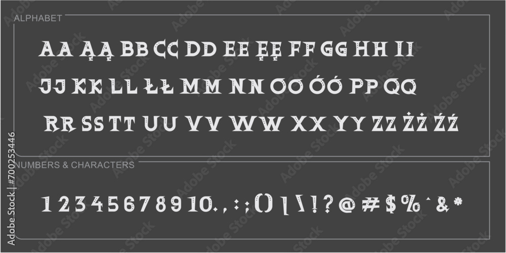 alphabet letters font set. typography font with trendy letters thin ...