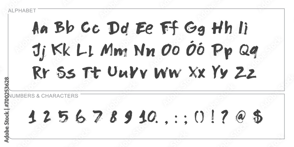 alphabet letters font set. typography font with trendy letters thin ...