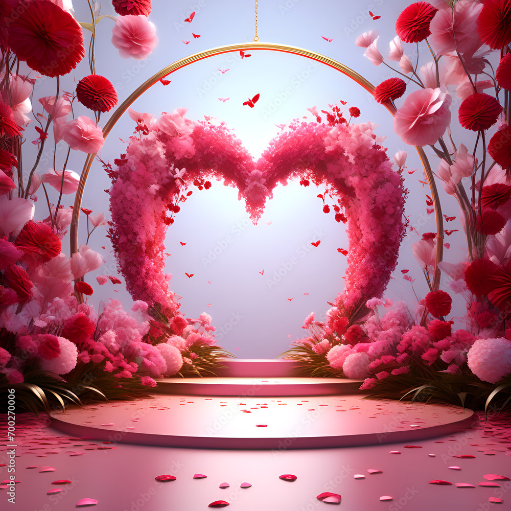 Floral Frame Digital Backdrops, digital backdrop red backgrounds for ...