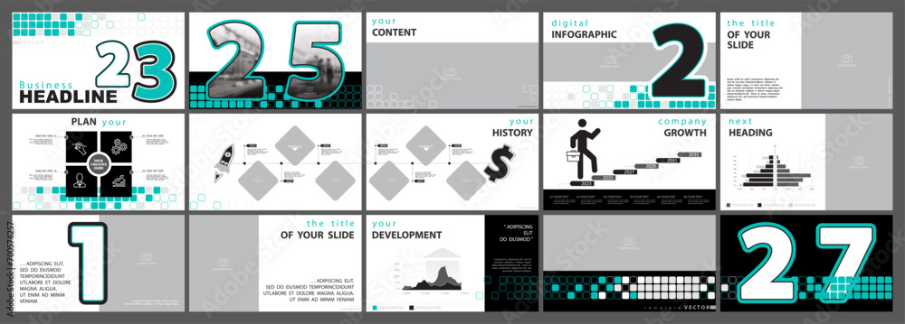 Use in a template for business presentations. Figures 2025, pixels ...