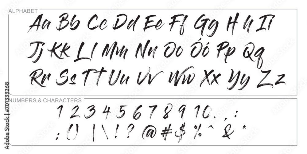 alphabet letter font set. typographic font with trendy thin, bold ...