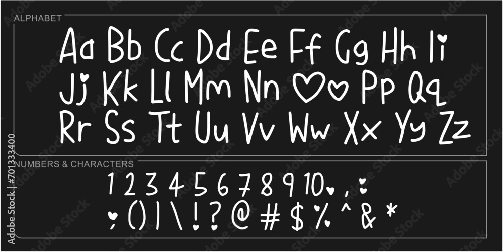 alphabet letter font set. typographic font with trendy thin, bold ...