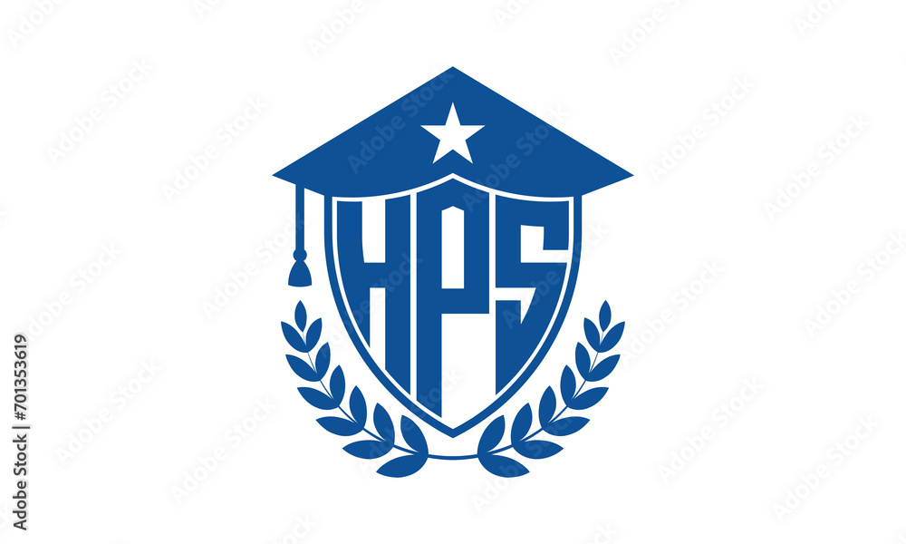 Vector de Stock HPS three letter iconic academic logo design vector ...